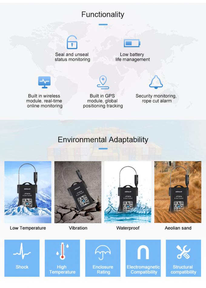 Jointech JT707A GPS Location Lock For Shipping Container Security