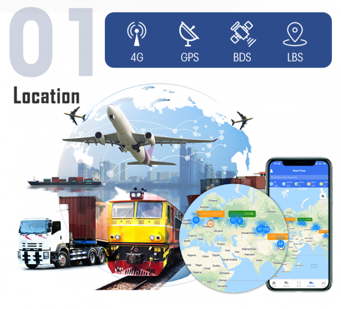 Smart Logistics GPS Padlock Tracker Remote Control Security Guard ...