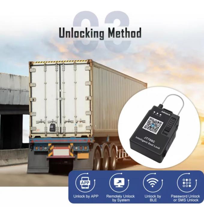 Bluetooth GPS Electronic Seal Tracker For Conainer Waterproof IP67