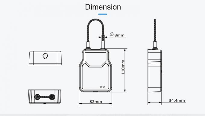 Supply Chain Smart Tracking Lock Remote Control For Container Truck ...