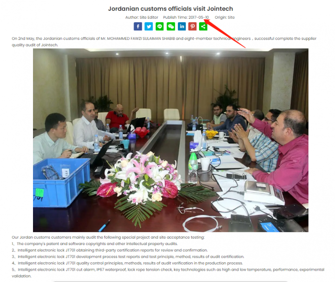 Jordan Customs invited Jointech to conduct on-site research for a solution to upgrade and renovate