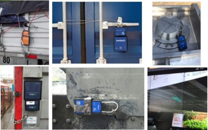 Dustproof 850MHz Shipping Container Tracking Device For Real Time Location